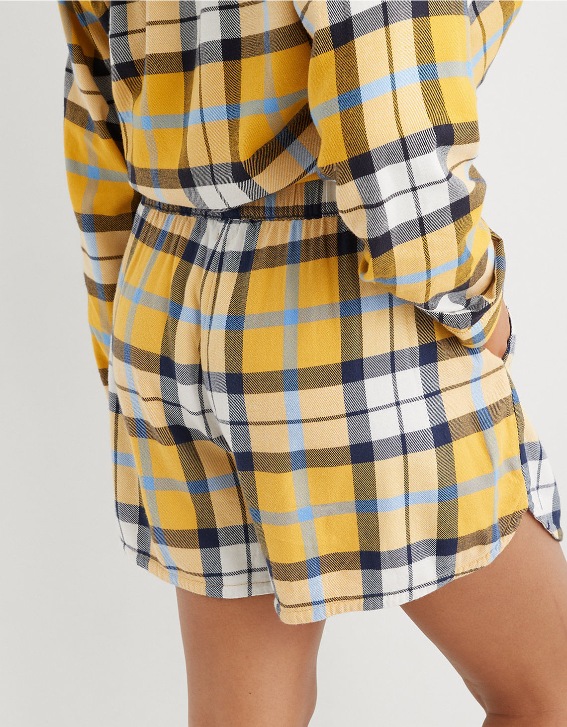 Boxer Aerie Boyfriend de franela tiro alto | Compra Online